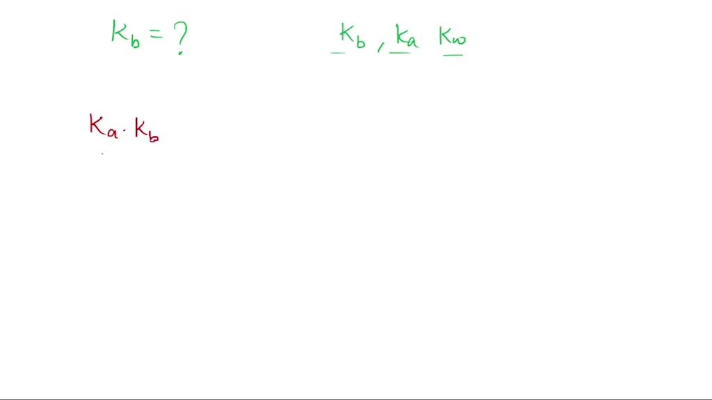 SOLVED: Determine the corresponding Kb of the formate ion (CHO2-)