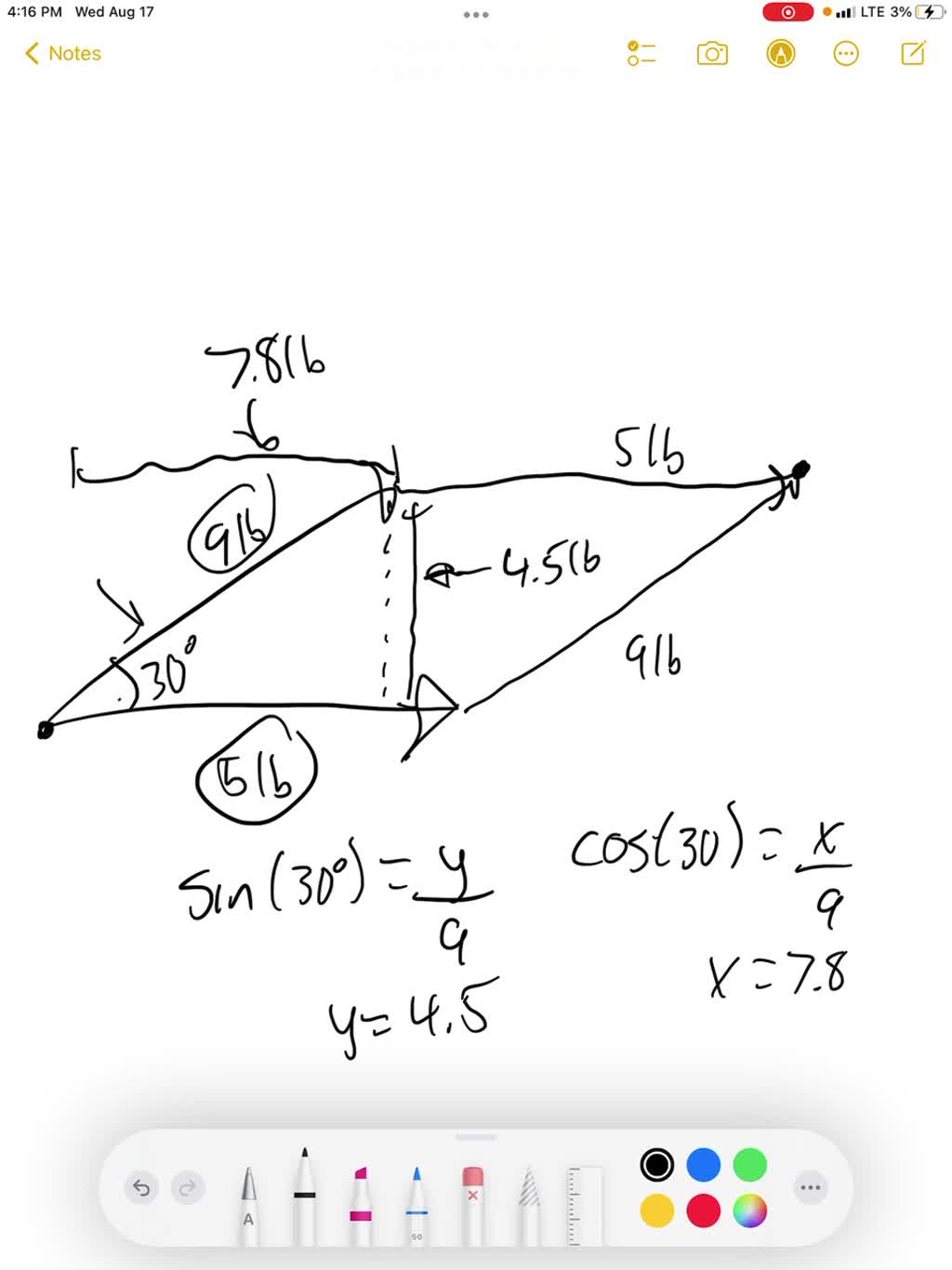 SOLVED: Use the parallelogram rule to find the magnitude of the ...