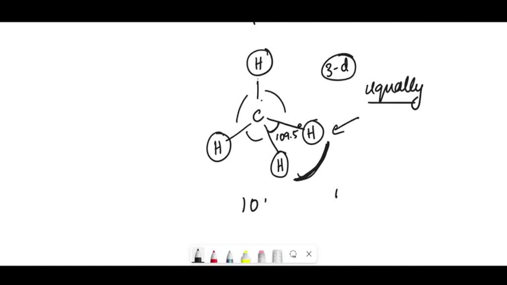 SOLVED: What is the bond angle of a methane molecule that contains four ...