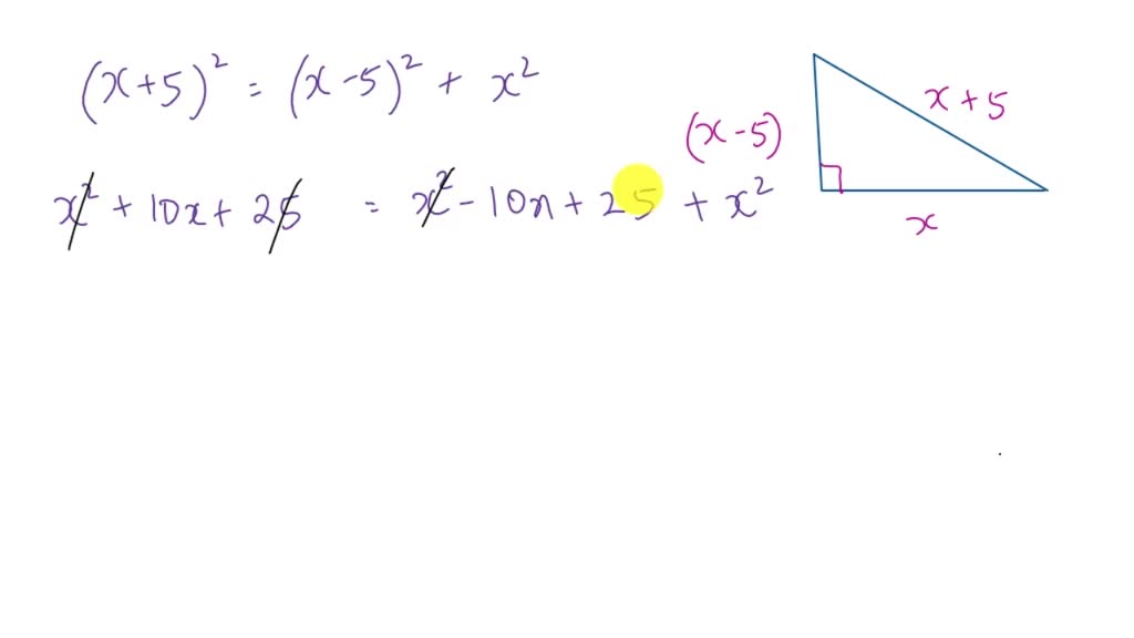 Solved The Shorter Leg Of A Right Triangle Is 5cm Shorter Than The