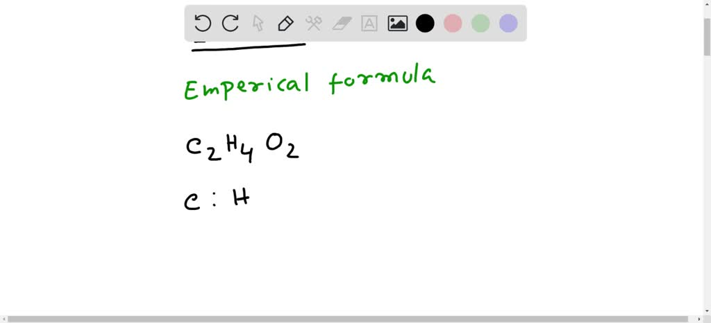 SOLVED: The molecular formula of Acetic Acid is HC2H3O2. What is the ...