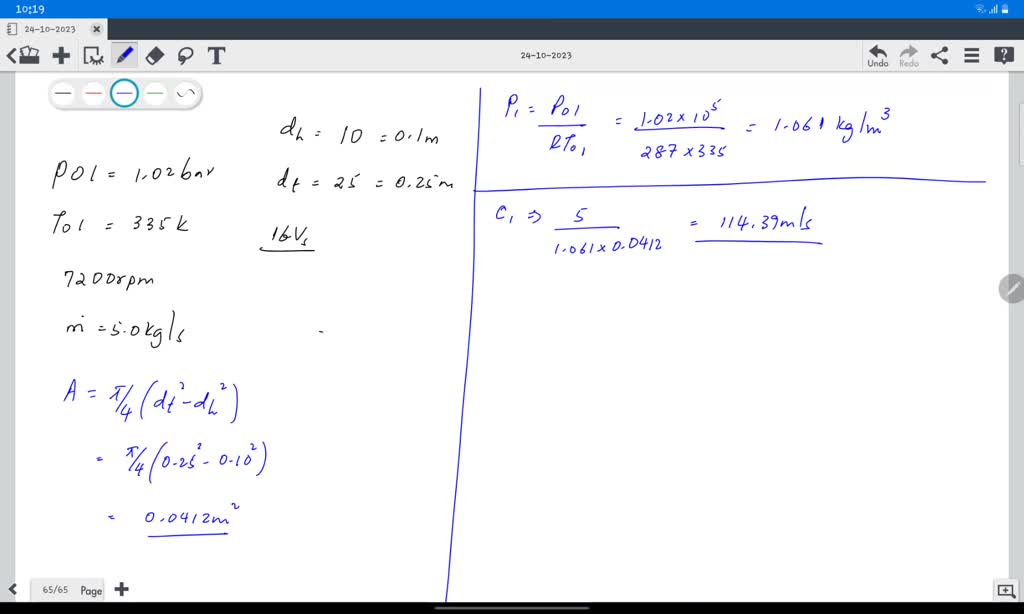 SOLVED: Air enters the inducer blades of a centrifugal compressor at ...