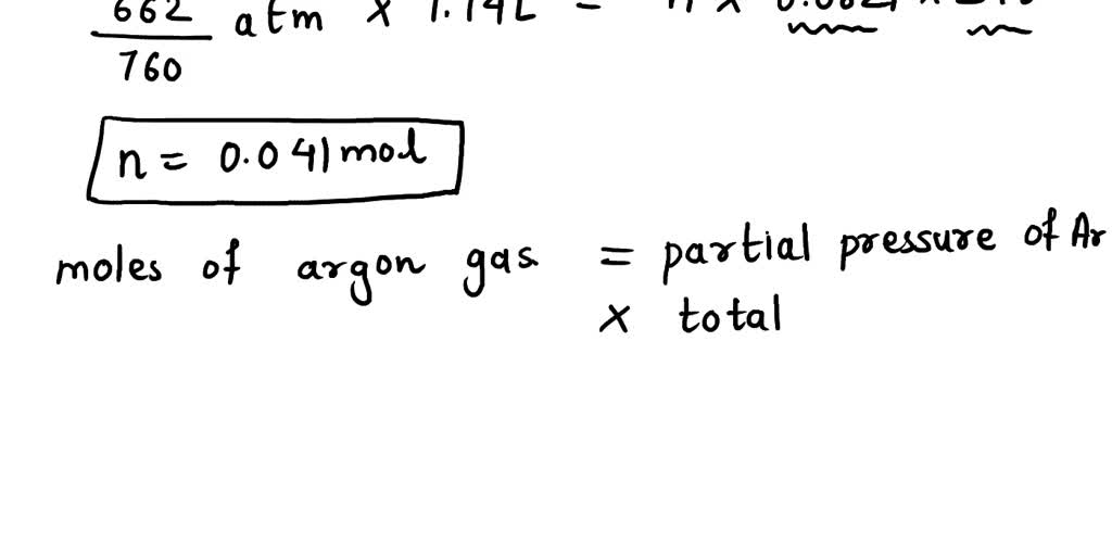 SOLVED: A 1.14 L mixture of helium, neon, and argon has a total pressure of 662 at 295 K. If the ...