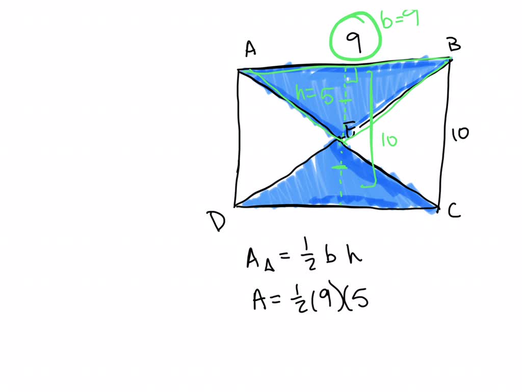 Solved N Rectangle Abcd Point E Lies Half Way Between Sides Ab And Cd