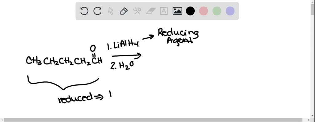 SOLVED: Draw the product formed when pentanal (CH3CH2CH2CH2CHO) is ...
