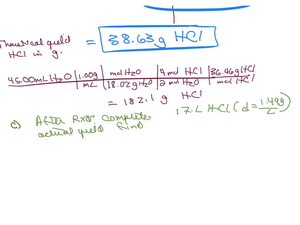 SOLVED: 69. When solid silicon tetrachloride reacts with water, solid ...