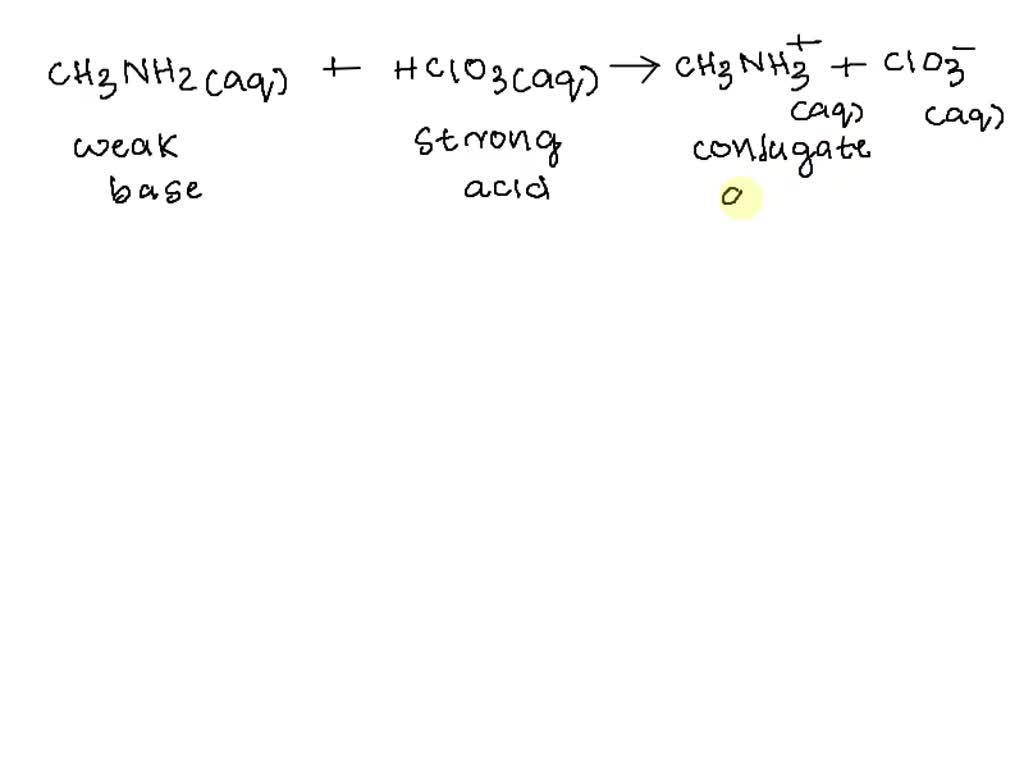 SOLVED: Complete the balanced chemical reaction for the following weak ...