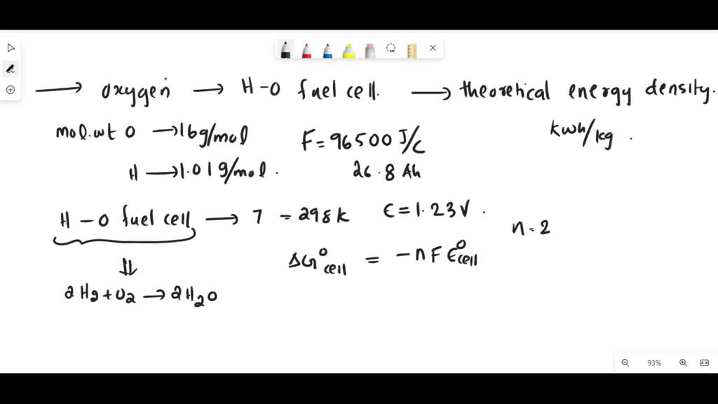 SOLVED: When oxygen is supplied from air to a hydrogen-oxygen fuel cell ...
