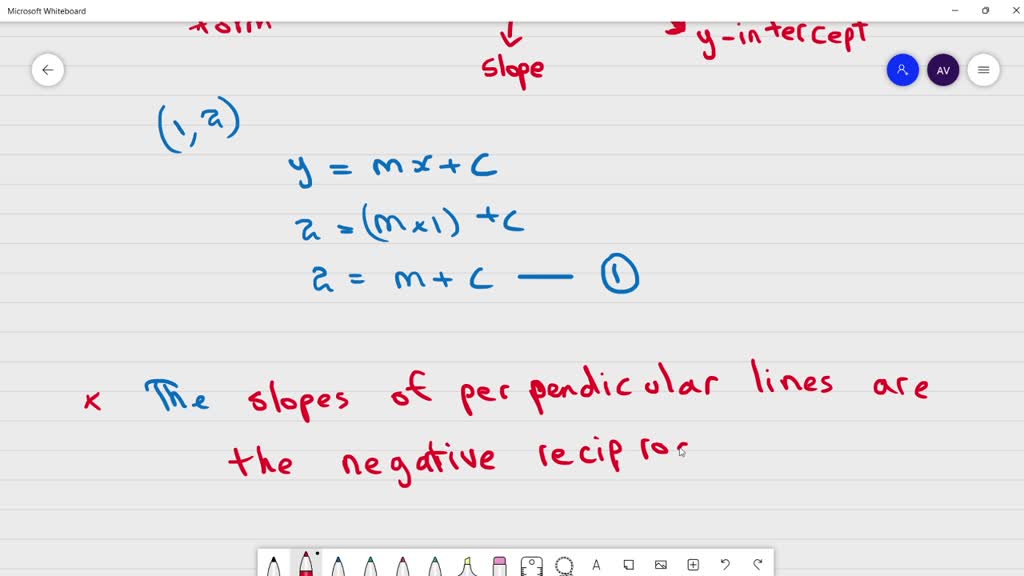 Solved Text Line Passing Through 3 1 And Perpendicular To The Line