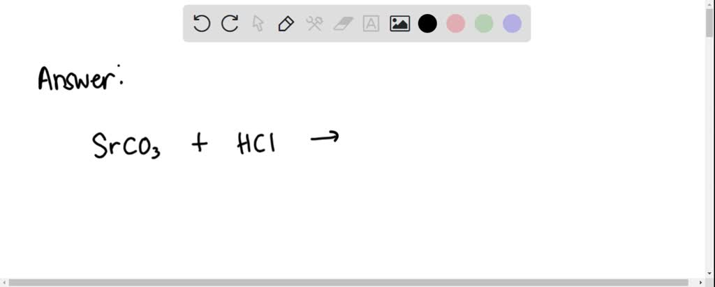 SOLVED: The major ore of strontium is its carbonate, SrCO3. Strontium ...