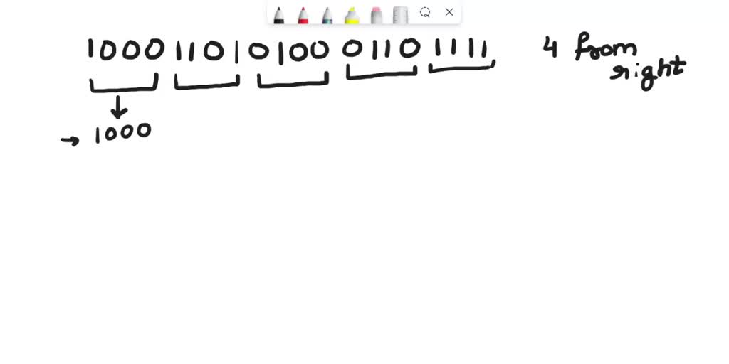 SOLVED: The binary number 10001101010001101111 can be written in ...