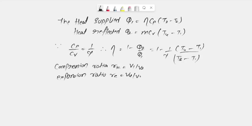 SOLVED: Consider a diesel cycle with a compression ratio of 18 and a ...