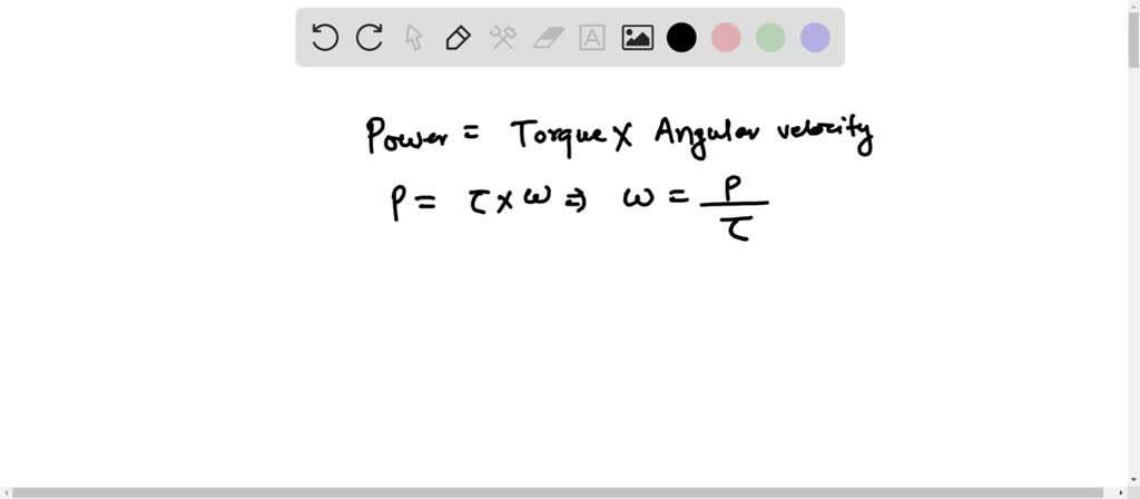 SOLVED: Find the angular velocity of a motor developing 650 W of power ...