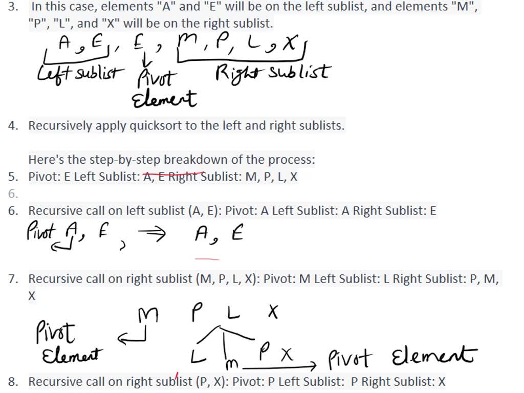 Solved Draw A Decision Tree For Sorting An Input Array A Using The Quicksort Algorithm Select