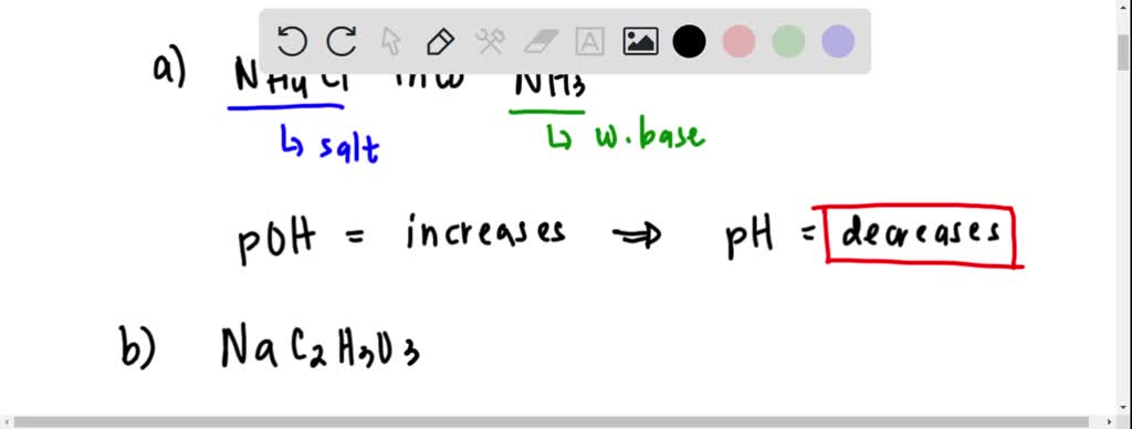 Solved Does The Ph Of The Solution Increase Decrease Or Stay The Same 0984