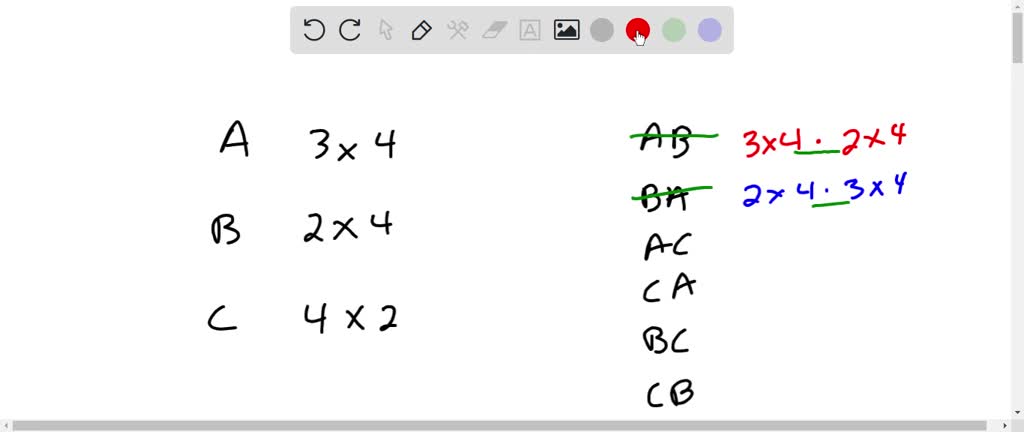 SOLVED: Question 9 5 pts Let A = B = For which of the matrices 4,B,C ... SOLVED: Question 9 5 pts Let A = B = For which of the matrices 4,B,C ...