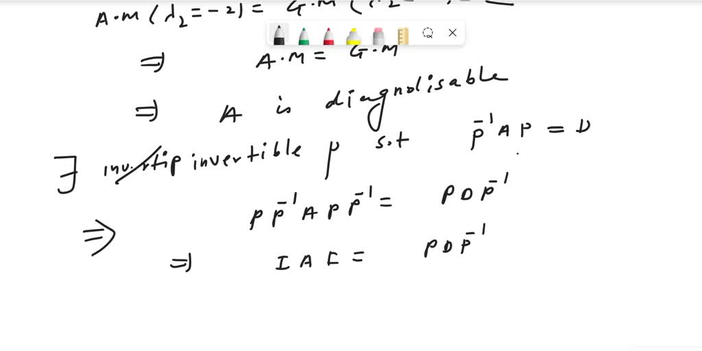 SOLVED: The question presents an upper triangular matrix with diagonal ...