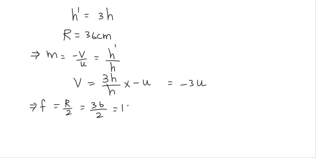 SOLVED: A virtual image three times the size of the object is obtained ...