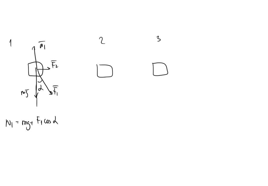 SOLVED: Three identical boxes shown below remain at rest on a rough, horizontal surface, even ...