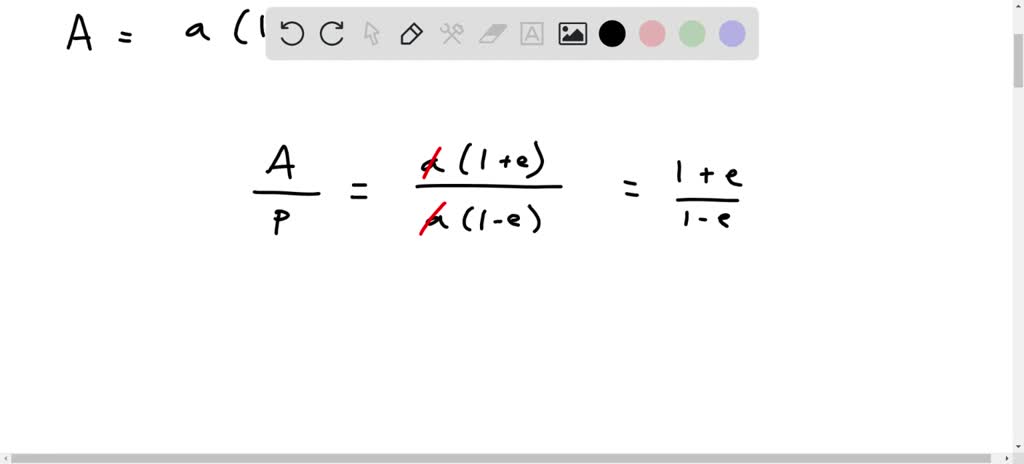 SOLVED: Elliptical Orbit A planet orbits a star in an elliptical orbit ...