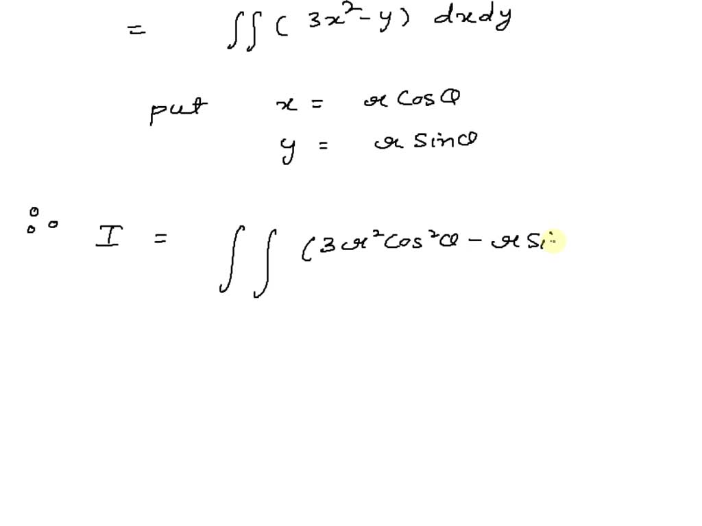 SOLVED: Use Green s theorem to evaluate Jcrky dx ry? dy; where C is the circle 22 + y? = 4 with ...