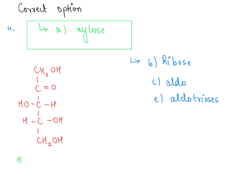 SOLVED: What is pentose? How is ketose different from an aldose? What is an anomeric carbon ...
