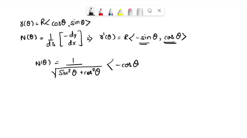 SOLVED: Using an inward pointing normal vector Let I = F · dr, where F ...