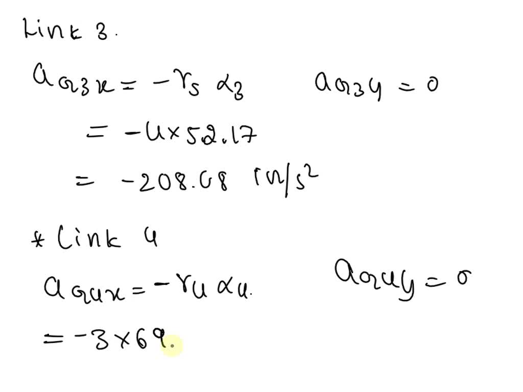 SOLVED: Texts: A general four-bar linkage configuration and its notation are shown in the figure ...