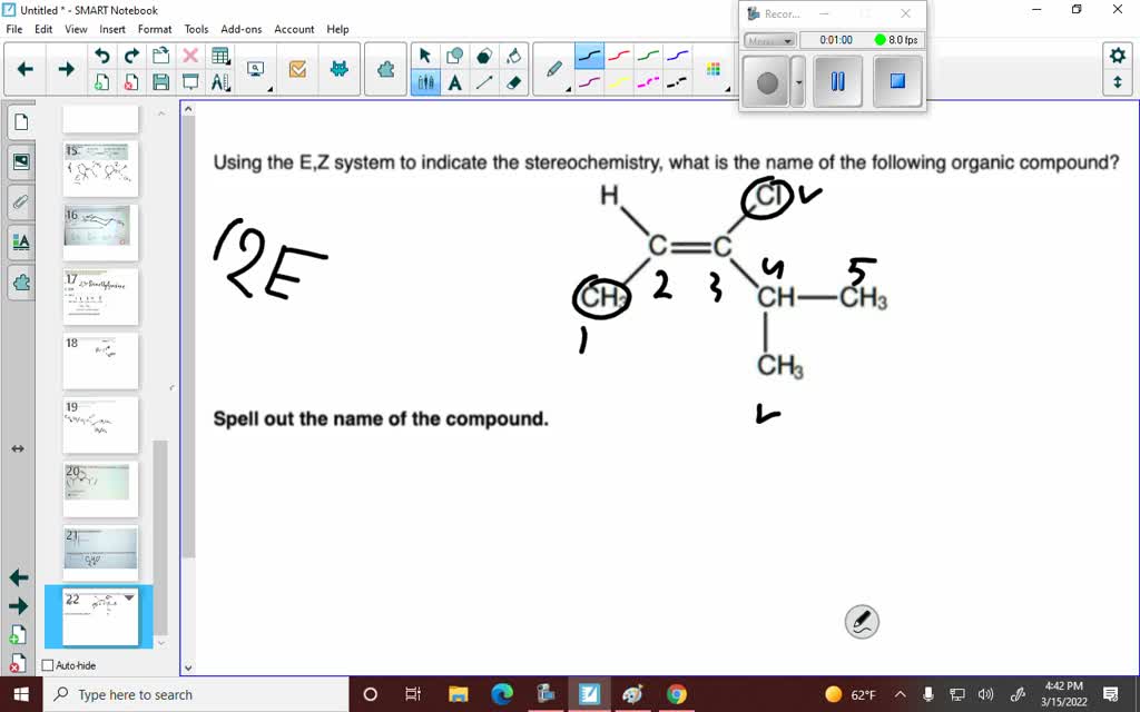 SOLVED: Q 7.4: What is the (E-(Z) designation for this compound? CHa ...