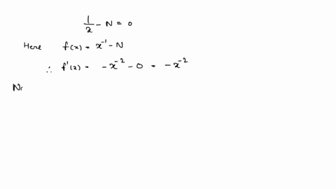 The iterative sequence of newton raphson method to find the...