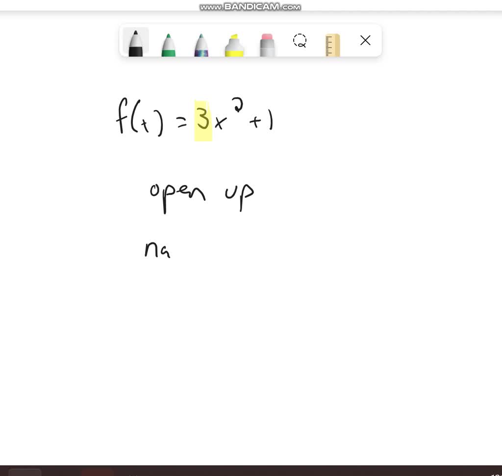 SOLVED:For each quadratic function, tell whether the graph opens up or ...