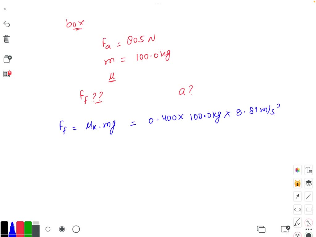 SOLVED: A box of mass m = 2 kg is being pulled by a horizontal string across the top of a second ...