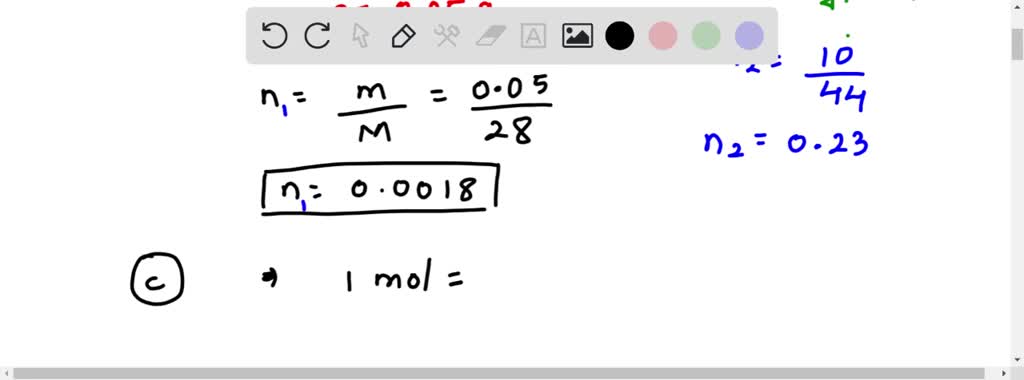 SOLVED: How many moles are there in (a) 0.0500 g of N2 gas (M = 28.0 g/mol)? (b) 10.0 g of CO2 ...