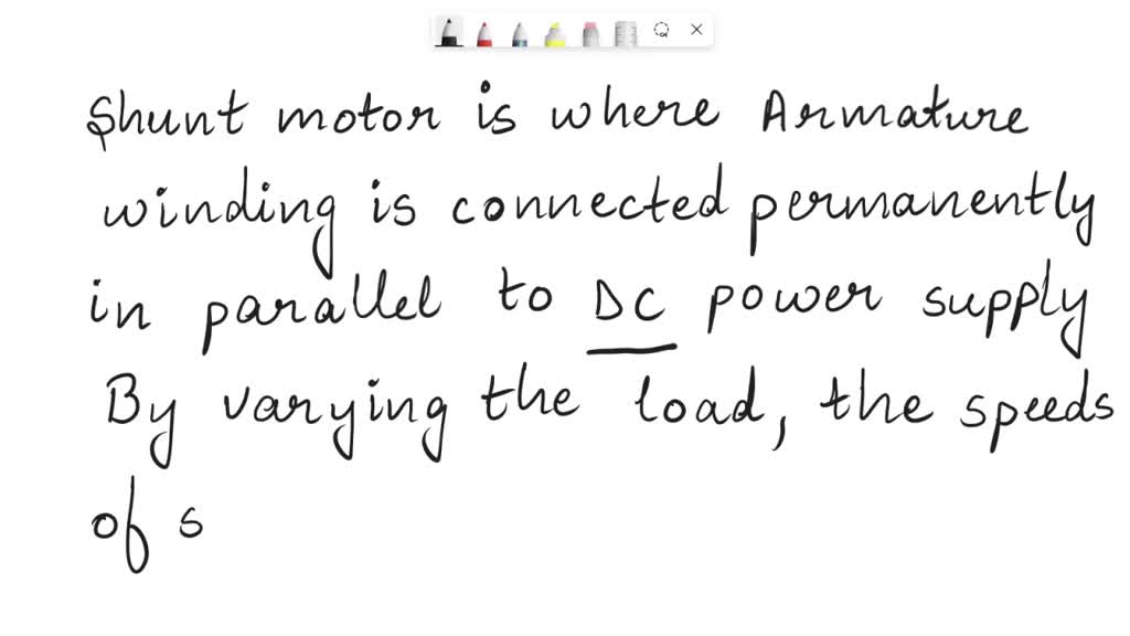 SOLVED: What effect does decreasing the field current below its nominal value have on the speed ...
