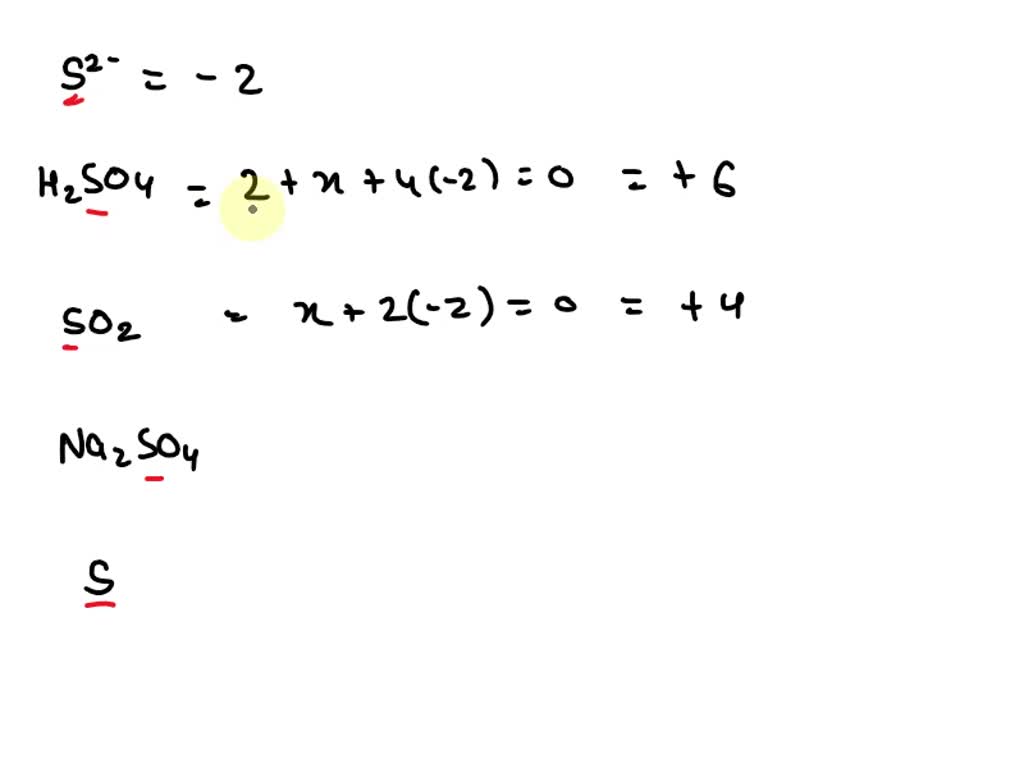 Solved 4 Which Ofthe Following Species Has The Highest Oxidation
