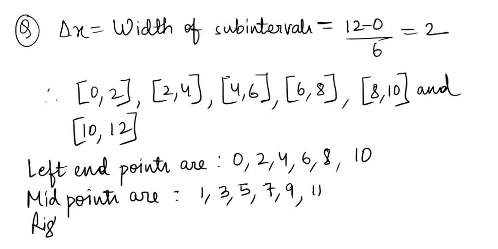SOLVED: Use six rectangles to find an estimate of each type for the ...