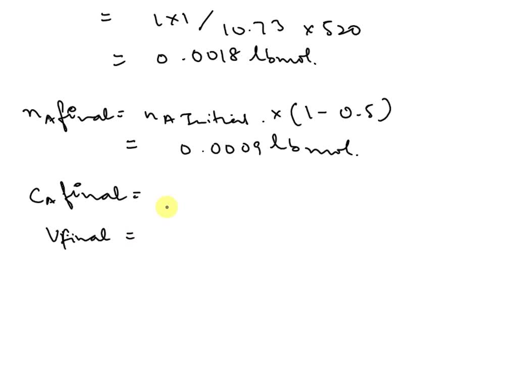 SOLVED: Consider the following arbitrary elementary reaction that takes place in (gas phase): AB ...