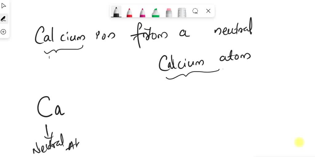 SOLVED: Write an equation that shows the formation of a calcium ion ...