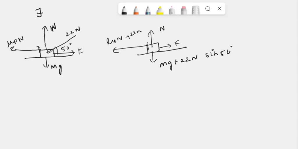 SOLVED: What is the minimum horizontal force F needed to make the box start moving to the right ...