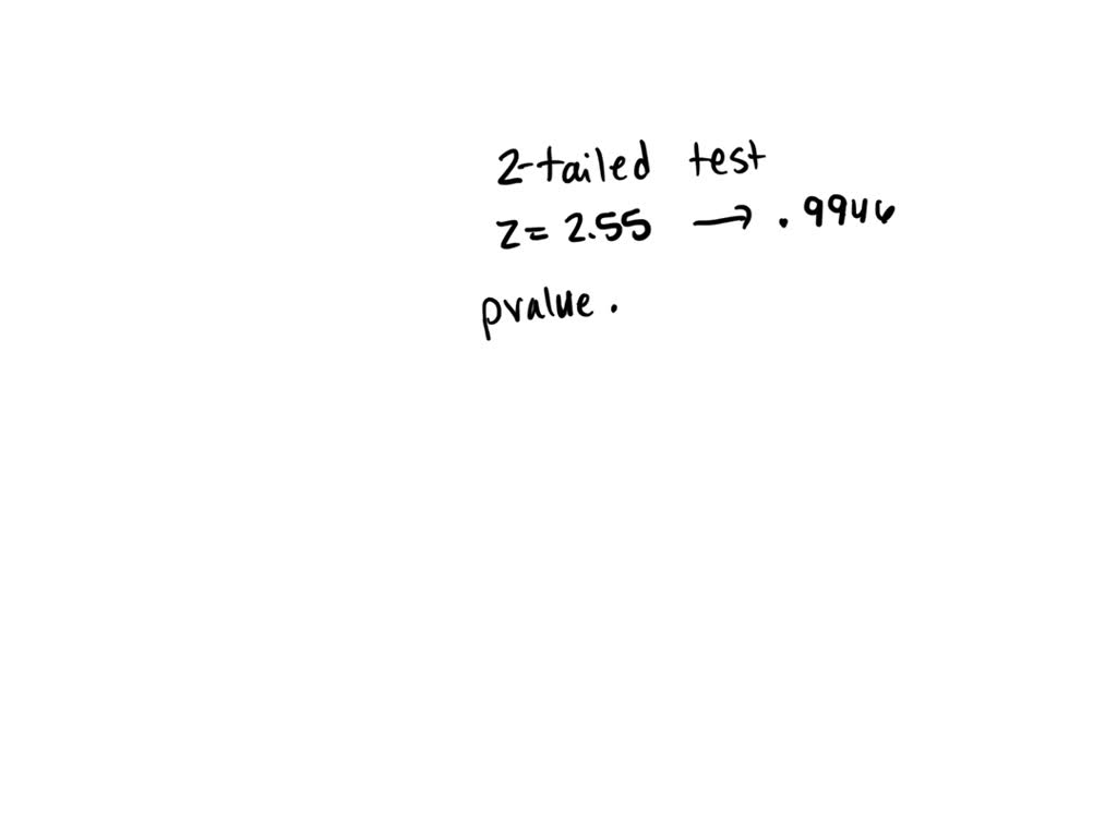 Solved You Are Performing A Two Tailed Test With Test Statistic Z 2 3794