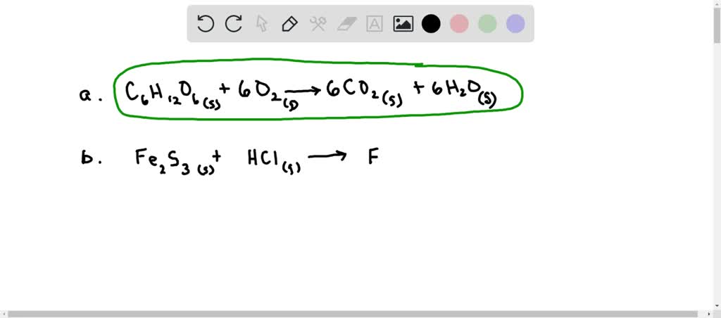 Solved Give The Balanced Equation For Each Of The Following Chemical