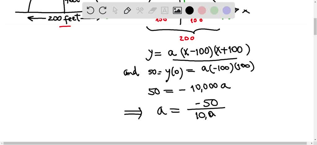 SOLVED: 'an architectural engineer is designing a parabolic dome that ...