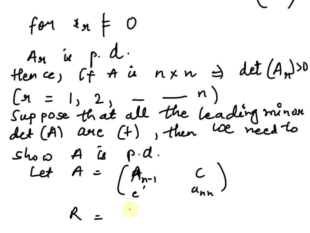 SOLVED: If a scalar α is positive, then its inverse 1/α is also positive. Is the same true for ...
