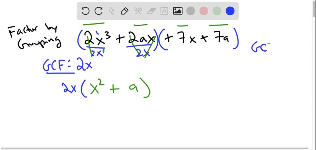 SOLVED: Circuit Training - Factoring by Grouping Beginning in Cell #1 ...