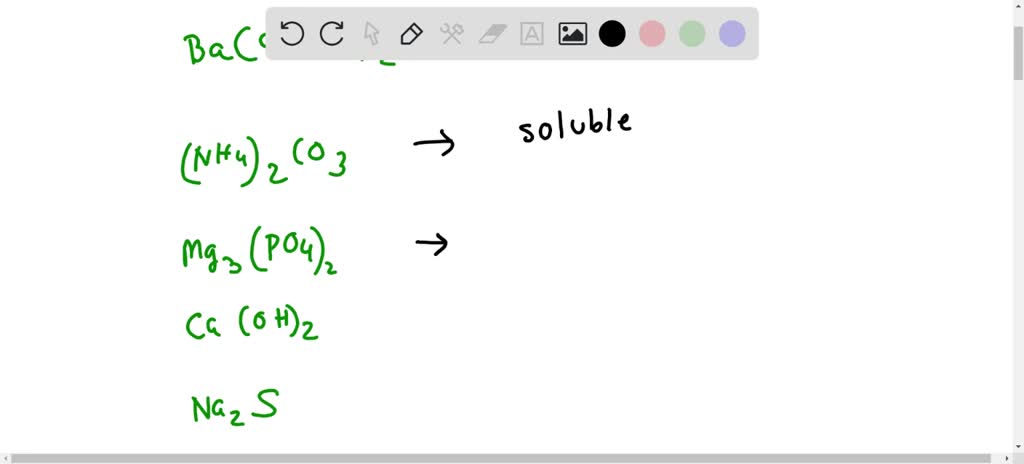 SOLVED: Which of the following is insoluble in water at 25 Â°C? Hint ...
