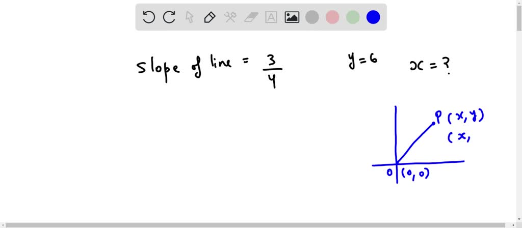 SOLVED: If the slope of the line connecting the origin and point P is ¾ ...
