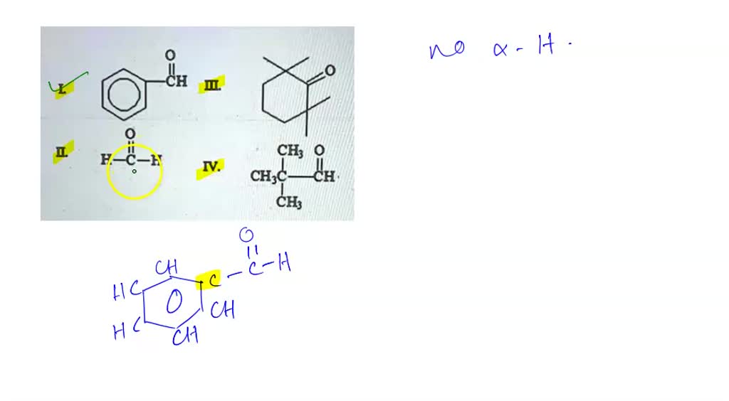 SOLVED: Which of the following compounds does not have an alpha hydrogen? CH4 CH3CH2CH2CH3 H-C-H ...