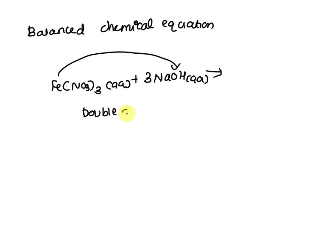 SOLVED: Consider the chemical reaction that takes place between aqueous ...