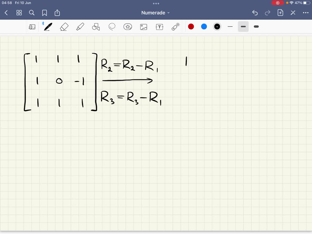 Solved Use Row Reduction Find The Inverse Of The Given Matrix If Exists And Check Your Answer 4587