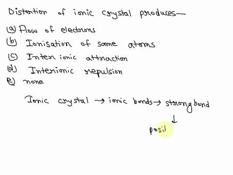 The stability of ionic crystal principally depends on a high...